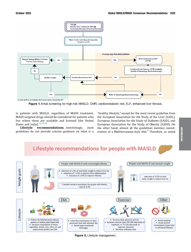 Global Consensus Recommendations for Metabolic Dysfunction Associated ...